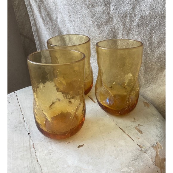 Blenko | Dining | Blenko 4 2 Pinch Tumbler 418s Wheat 1 | Poshmark